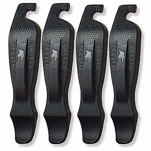 50 Strong Bike Tire Levers | Set of 4 Ultra Strong Tire Spoons | Made in USA | Easy Grip Interlocking Design | Must Have Bicycle Accessories & Bike Tools | Premium Tire Tools