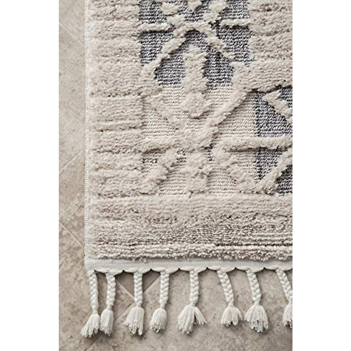 nuLOOM Sorolla Modern Shag Runner Rug, 2' 6" x 6', Beige