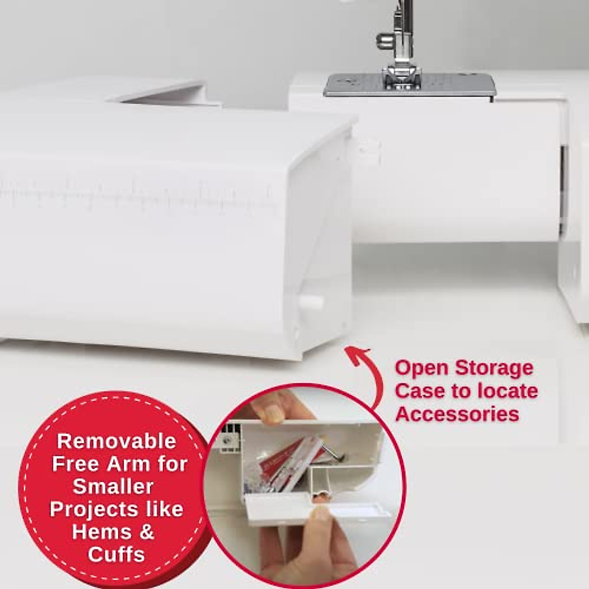 SINGER | M2100 Sewing Machine With Accessory Kit & Foot Pedal - 63 Stitch Applications - Simple & Great for Beginners