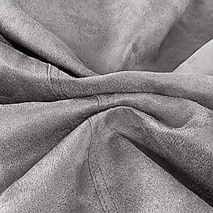 Delmach Bean Bag Chair Cover (No Filler) | Bird's Nest Shape | Adult Size | Microsuede | Stuffed Animal Storage for Kids Or Memory Foam| Double Stitched | Durable Zipper | Soft Premium