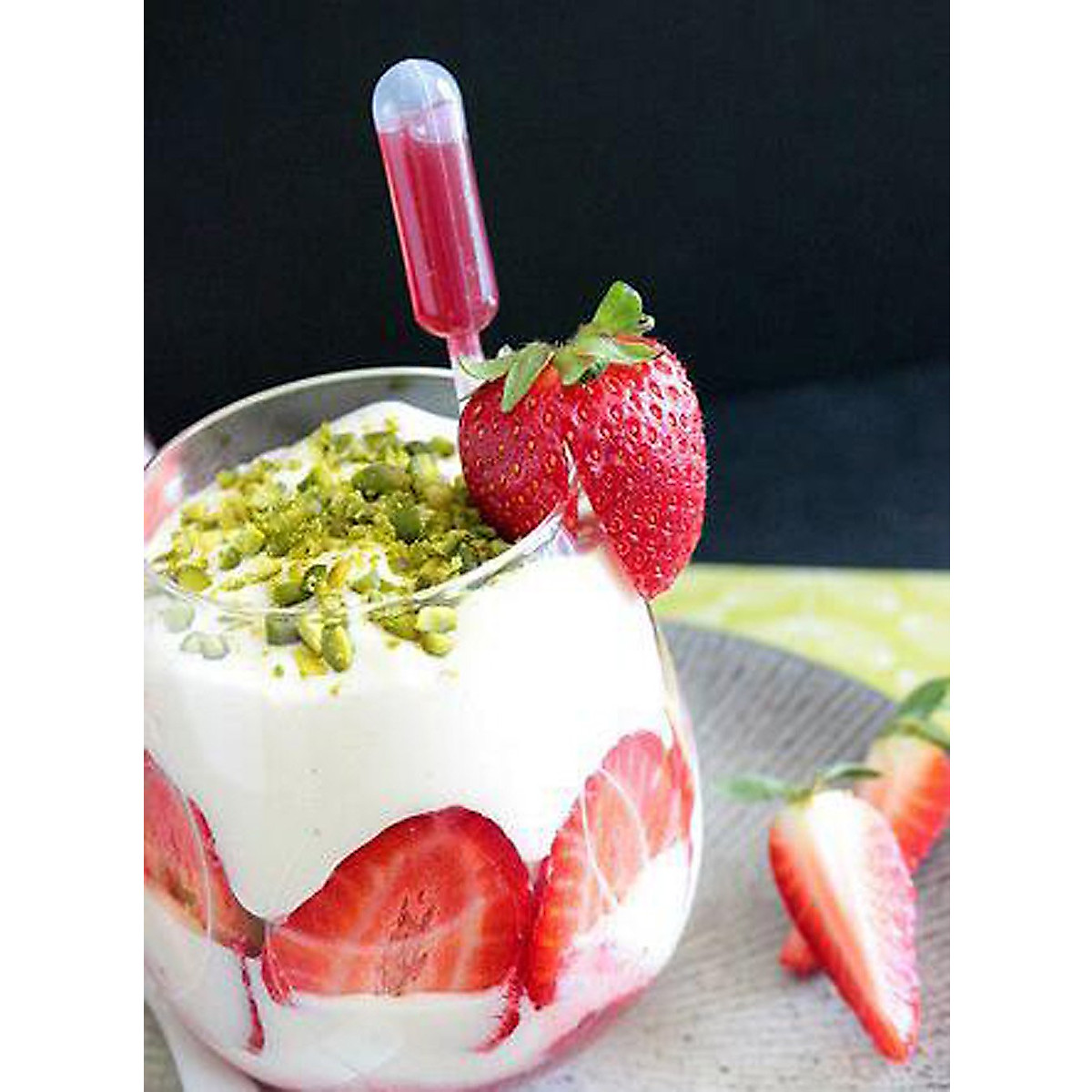 Rimandy 100 Pcs Mini Clear 4ml Plastic Transfer Pipettes Food Cupcake Squeeze Dropper Liquid Dropper Pipettes