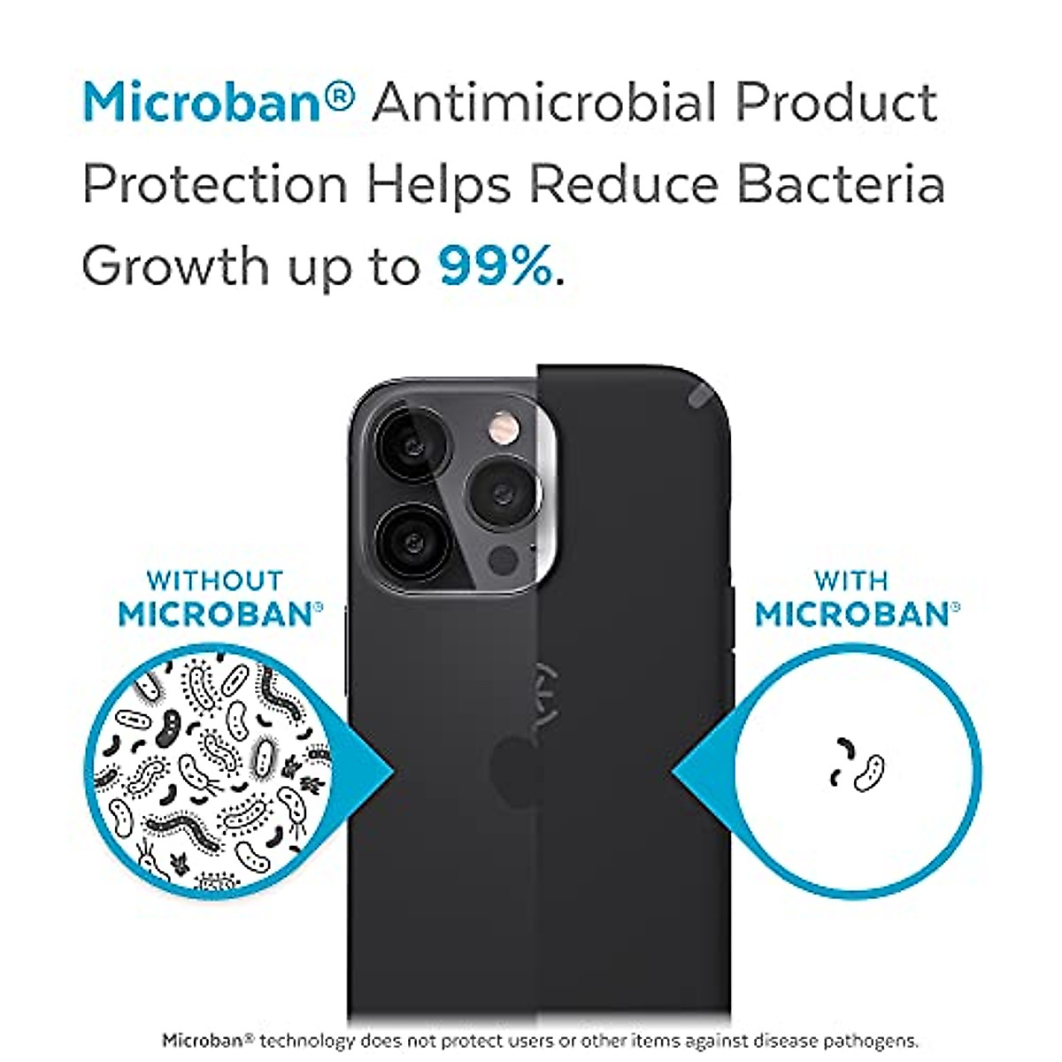 Speck Products CandyShell Pro iPhone 13 Pro Max/ 12 Pro Max Case, Black/Slate Grey