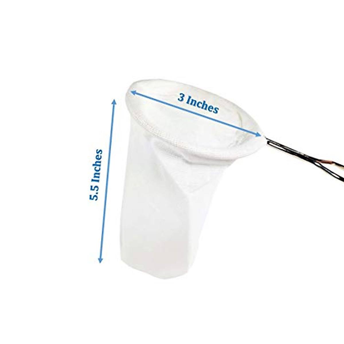 Thai Tea Filter (3 Inches) Reusable Traditional Thai style, Coffee/Tea Strainer, Cloth Tea Filter, Muslin Cloth Strainer, Made in Thailand