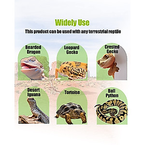 Helidrago Bearded Dragon Tank Accessories, Reptile Substrate Floor, Leopard Gecko Tank Liner Mat for 40 Gallon, 20 Gallon, 50 Gallon,75 Gallon Lizard Tank, Yellow