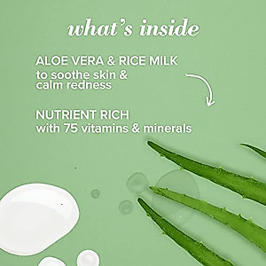 Burt's Bees Sensitive Solutions Calming Day Lotion with Aloe and Rice Milk, 98.8% Natural Origin, 1.8 Fluid Ounces