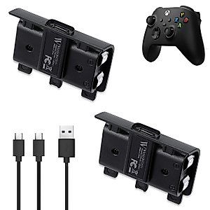 Wasserstein 700mAh Controller Battery Packs Compatible with Microsoft Xbox Wireless Controller 2020 Model (Xbox Series X, Xbox Series S, & Xbox One) - Make Your Gaming Experience Convenient