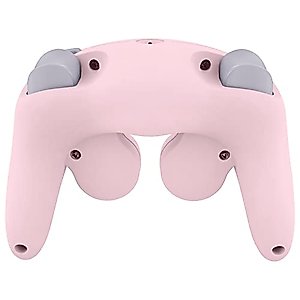 eXtremeRate Cherry Blossoms Pink Faceplate Backplate for Nintendo Gamecube Controller, Soft Touch Replacement Housing Shell Cover w/Buttons for Nintendo Gamecube Controller - Controller NOT Included