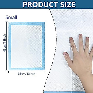 Apupmeo Disposable Rabbit Pee Pads - 20 Pcs Disposable Guniea Pig Cage Liners, Pet Pee Training Pads for Small Animals, Puppy, Kitten, Hedgehog, Hamster, Chinchilla, Bunny,Ferrets (33 * 45, Blue)