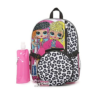 LOL Doll Backpack With Lunch Box Set - LOL Dolls Backpack And Lunch Box For Girls Bundle with Stickers, More | LOL Dolls School Backpack