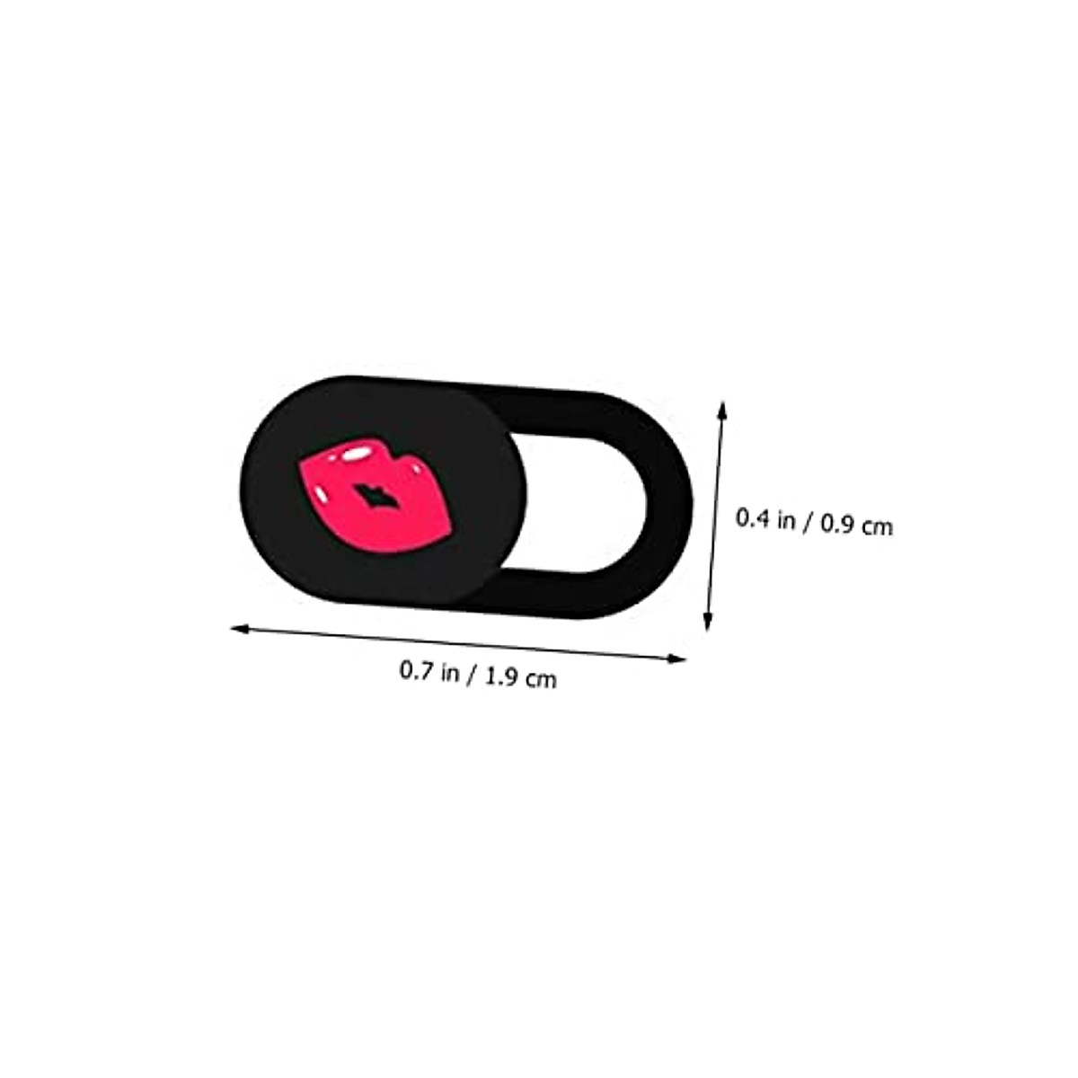 SOLUSTRE 6pcs Phone Smartphone Heart Webcam Protector Thin Computer Plastic Camera Lips Privacy for Security Cell Tablet Cover Pattern Cartoon Lip Lovely Love Slide Safe Adhesive Blocker