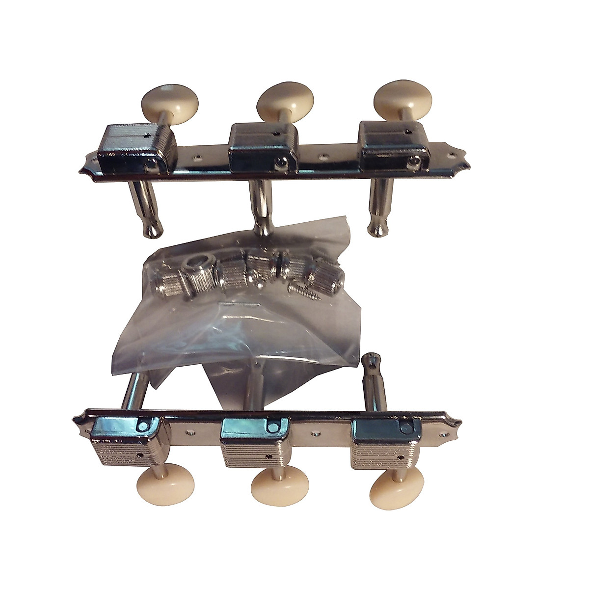 Kluson No-Line"3-On-A-Plate" Guitar Tuning Pegs W/Cream Buttons Fit Gibson Epi
