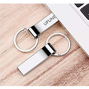 128G USB 3.0 Flash Drive, Metal Keychain Thumb Drive Memory Stick Built-in Waterproof.(128G)