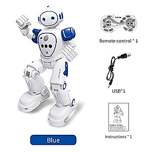 Adepe RC Robot Toy - Gesture Sensing Remote Control Robot for Kids, Rechargeable Robot Toy, Intelligent Programmable Smart Robot, with Singing & Dancing, Christmas Birthday Gifts