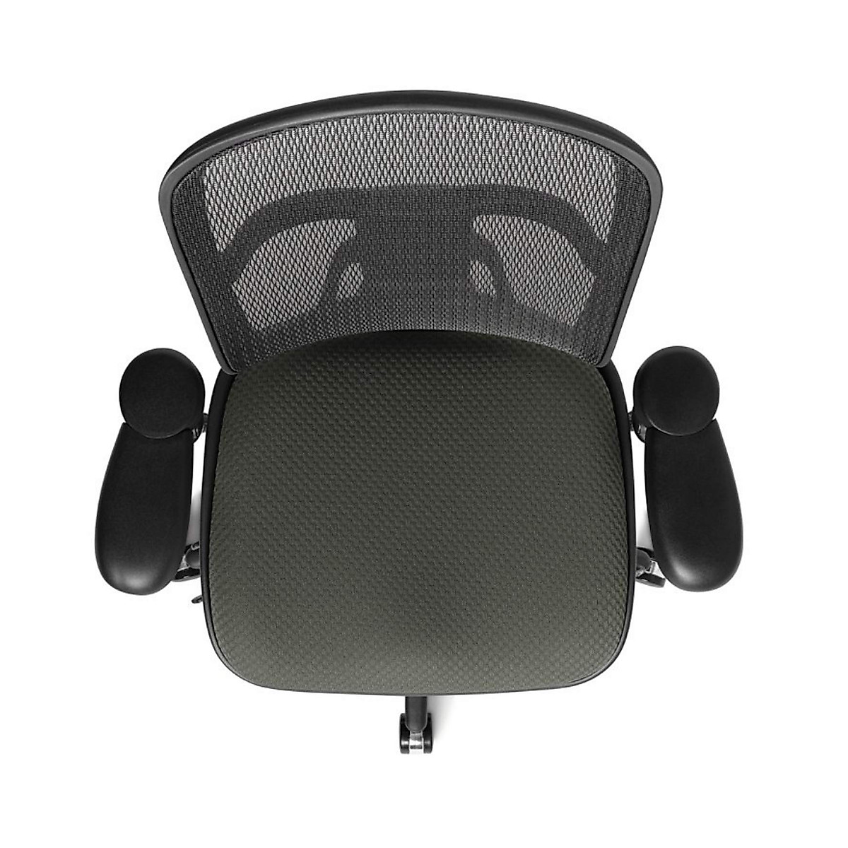 Workpro™ - Chair - Quantum 9000 Series Mid-Back Mesh/fabric Chair Black/olive - 43-3/4" H x 29-1/2" W x 28" D - 28" x 29