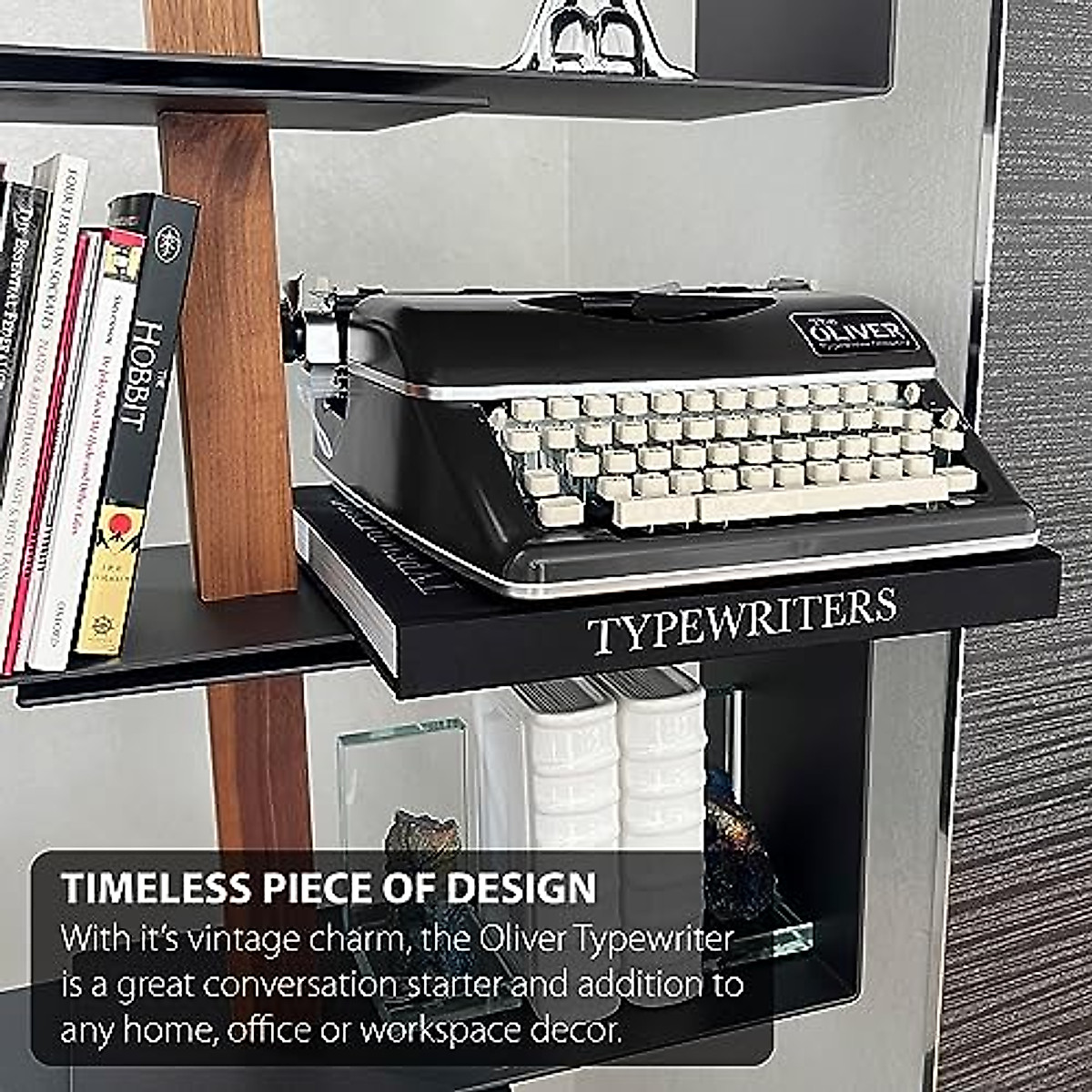 The Oliver Typewriter Company Timeless Manual Typewriter, Black