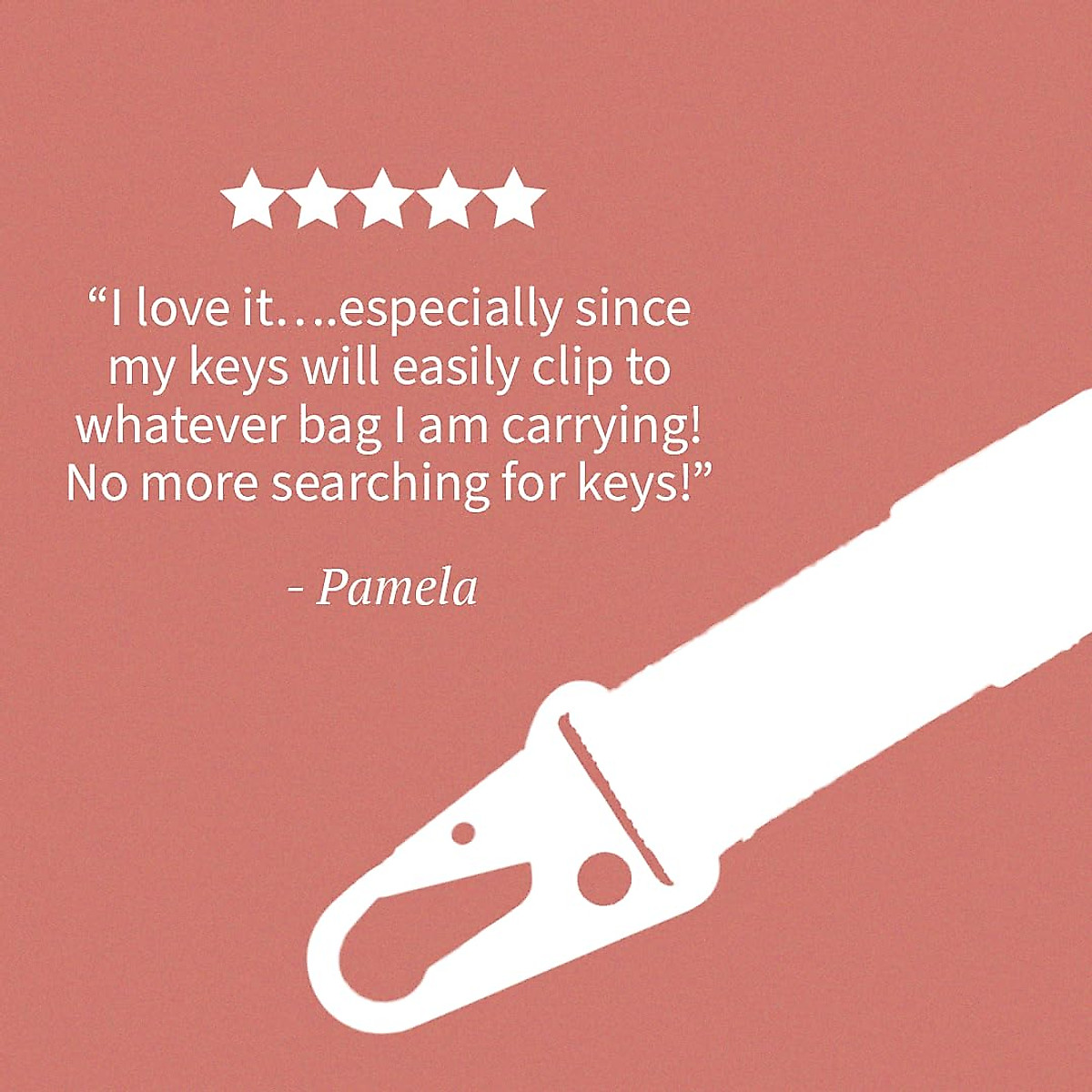 Cool Keychain Clip for Men & Women | Key Ring for Wallets & Keys (Swell)