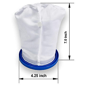 Replacement Sand & Silt Filter Bag - Compatible with Pool Blaster Max, Catfish Ultra, iVac 250, iVAC C2, Volt FX-4 and Jacuzzi JPV200 Handheld Pool Vacuums, P30X022SS / PBW022SS (1 Pack)
