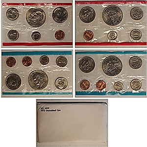 1973 United States Mint Uncirculated Coin Set in Original Government Packaging