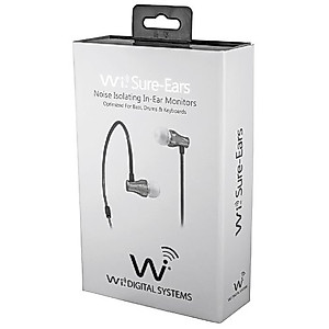 Wi Digital SEBD10 Wi Sure-Ears Professional Noise-Isolating In-Ear Monitors Optimized for Bass Drums and Keyboards - Polished Silver Brass