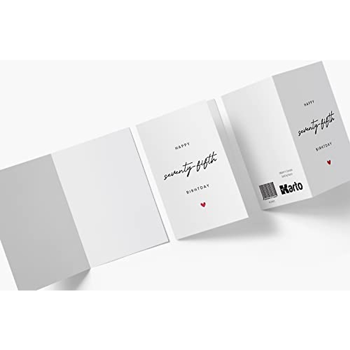 75th Birthday Card for Him Her - 75th Anniversary Card For Dad Mom - 75 Years Old Birthday Card For Brother Sister Friend - Happy 75th Birthday Card for Men Women - Karto - Simple 75th