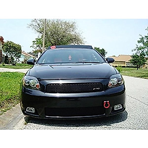 iJDMTOY JDM Red Track Racing Style Tow Hook Ring Compatible With 2005-2010 Scion tC, Made of Lightweight Aluminum