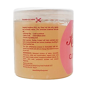 Kinky Curly Original Curling Custard Natural Styling Gel 8oz"Pack of 3"