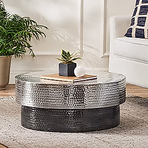 Christopher Knight Home Thelen Coffee Table, Pewter Antique