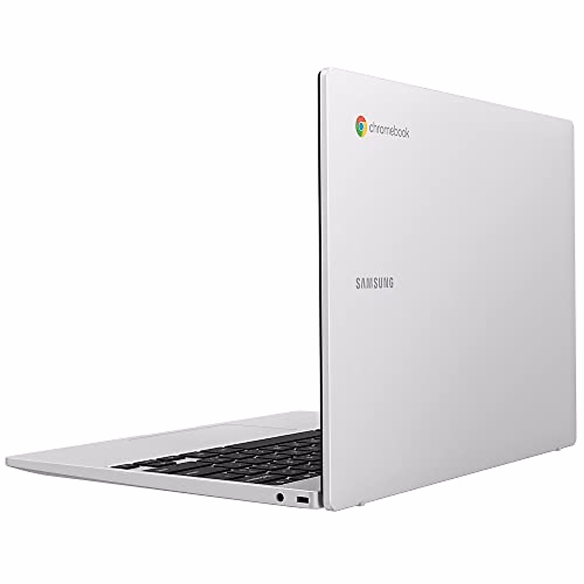 SAMSUNG Galaxy Chromebook Go Laptop (32GB, 4GB RAM, Wi-Fi + 4G LTE) 14.0" Intel N4500, Fully Unlocked for All Carriers, Chrome OS, Cellular Notebook w/ 180-Degree Hinge (Silver) (Renewed)