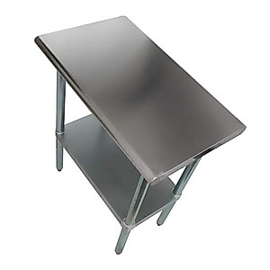 The Standard Commercial Stainless Steel Food Prep Work Table 16inch x 48inch - NSF