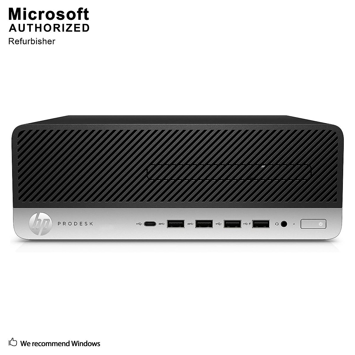 HP ProDesk 600 G3 Small Form Factor PC, Intel Core Quad i5 6500 up to 3.6 GHz, 16GB DDR4, 1TB SSD, WiFi, BT 4.0, VGA, DP, Win 10 Pro 64-Multi-Language Support English/Spanish/French(Renewed)
