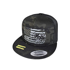 NICERIDE Baseball Cap – Strong Faded Snapback Mesh Back Trucker Hat 6006 (Camo)