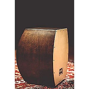 Meinl Jumbo Arch Bass Cajon Box Drum with Internal Snares - NOT MADE IN CHINA - Maple Frontplate / Hardwood Body in Vintage Wine Barrel Finish, 2-YEAR WARRANTY (SUBCAJ8VWB-M)
