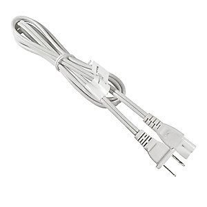 HQRP AC Power Cord Compatible with Bose Wave Radio III Mains Cable, White