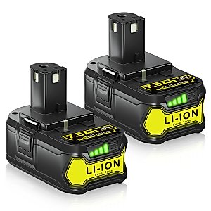 LUMSING 2Pack 7.0Ah P108 Compatible with Ryobi 18V Battery Lithium P102 P103 P104 P105 P107 P109 P122 Cordless Tool Batteries Rapid Rechargeable Batteries with Indicator