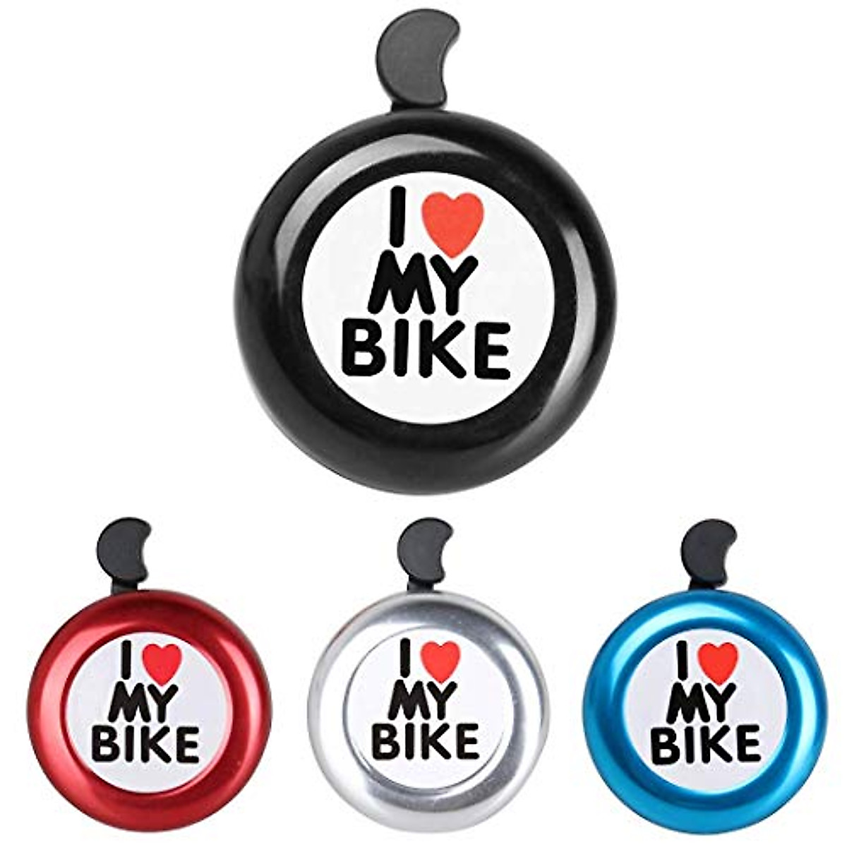 Ktdzone I Like My Bike Bell - Bicycle Bell - Loud Aluminum Bike Horn Ring Mini Bike Accessories for Adults Men Women Kids Bikes Red 1PC
