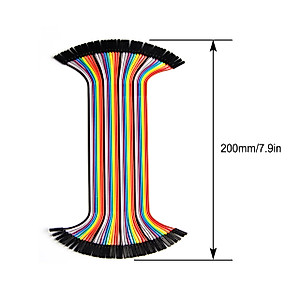 GenBasic 80 Piece Female to Female Jumper Wires (4 and 8 Inch)