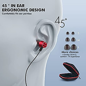 TITACUTE USB C Headphone, Type C Earphone Magnetic Wired Earbud for Samsung A53 A54 S22 S23 S21 S20 Galaxy Z Flip 5 Fold 4 Google Pixel 7 6 6a 7a Noise Canceling Stereo in-Ear Headset with Microphone