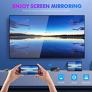 Android TV Box 11.0, X96 X4 Android 11 TV Box 4GB RAM 64GB ROM Amlogic S905X4 Quad-Core 64bits with Wireless Keyboard, 1000M LAN Dual-WiFi 2.4G/5G Android Box with 8K/6K/AV1/3D/USB 3.0/BT 4.2