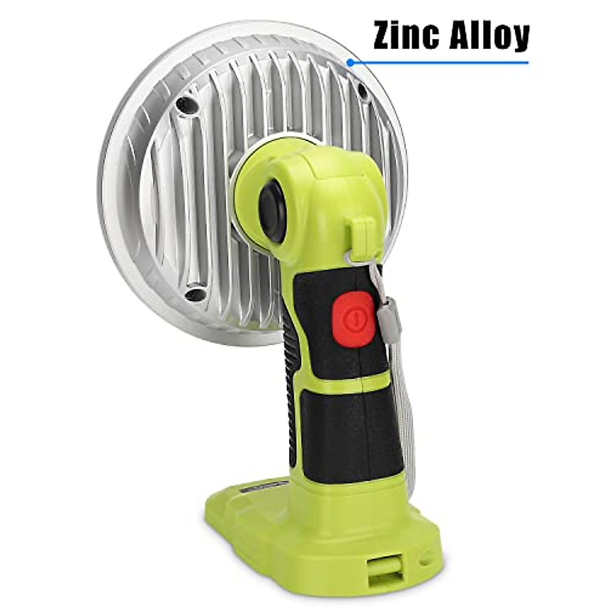 Hipoke 18V Light for RYOBI 18V ONE+ Li-ion Ni-Cad Ni-Mh Battery, 30W 2000 Lumen LED Work Light with USB Port, Zinc Alloy Flashlight for Camping, Hiking, Garage, Cordless Tools