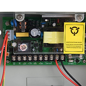 Power Supply Box, 110 to 240VAC to 12VDC Door Access Control System Switching Power Supply Box Security System UPS Variable Frequency Power Supply Box