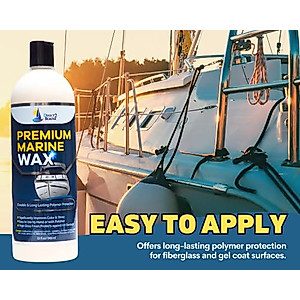 Premium Marine Wax for Boats & RV's with High Gloss Finish - 16 fl oz By Direct 2 Boater