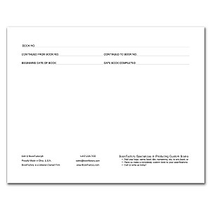 BookFactory Guest Book (120 Pages) / Guest Sign-in Book/Guest Registry/Guestbook - Black Cover, Section Sewn Hardbound, 8 7/8" x 7" (LOG-120-GUEST-A-LKT25)