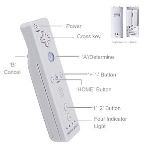 Wii Remote with Wii Motion Plus Inside | Shock Wii Nunchuk Controller | Compatible Nintendo Wii, Wii U