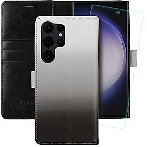 MONASAY Wallet Case Compatible for Galaxy S23 Ultra 5G,[RFID Blocking] Flip Folio Leather Cell Phone Cover with Credit Card Holder, 6.8 inch, Dreamlikes