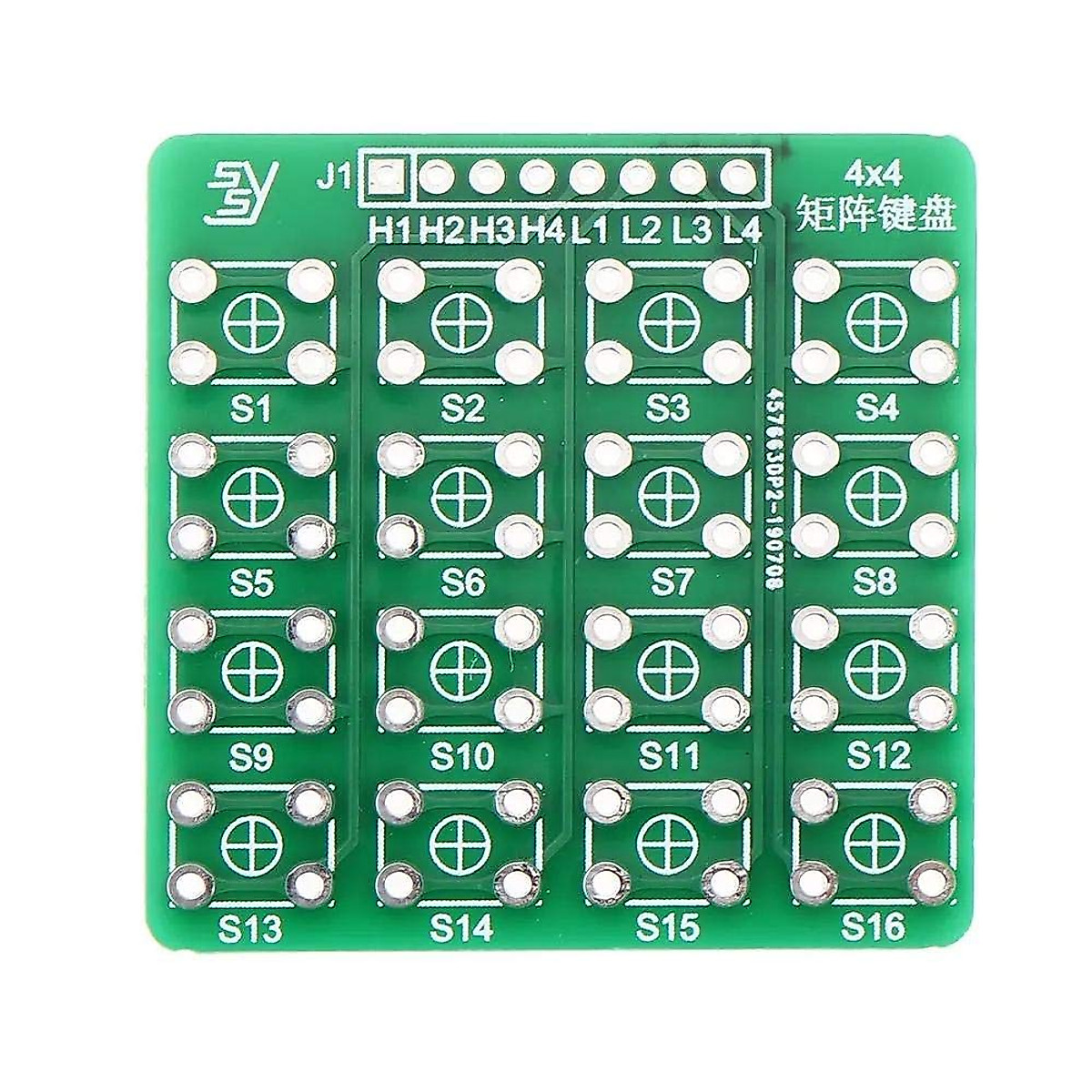SGerste 4X4 Matrix Keyboard Tact Touch Switch MCU Learning Board Development Board External Expansion Kit 3Pcs