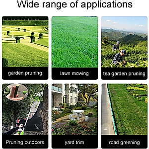 Handheld Cordless Weeder, 24V Lightweight Cordless Lawn Mower with 3 Blades 2 Pieces 24V Battery Charger Portable Home Lawn Garden Trimmer