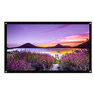 Projection Screen 16:9, Silvosid Foldable Portable Movie Screen 100 Inch Support Double Sided Projection for Home Theater Outdoor Movie Night Indoor
