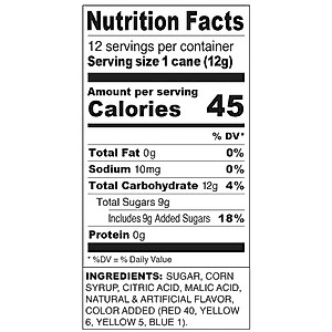 Skittles Candy Canes 5 Flavors in 1 Cane 12 Count Boxes packed 12s