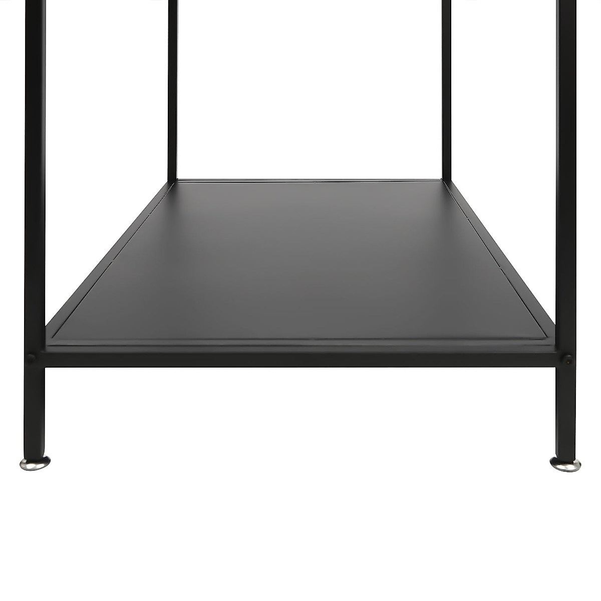 Mobile Double-Shelf Outdoor Grill Cart, Stainless Steel Dining Cart Table with Hooks and Handles, Portable Dining Table for Pizza Oven, Portable Grill Table with Storage Space