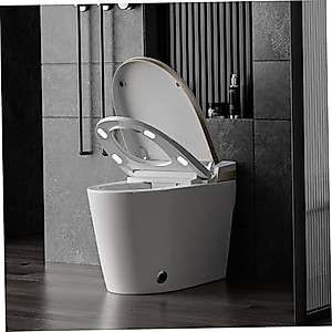 Veemoon 8pcs Toilet Seat Cover Bidet Toilet Seat Buffers Bumpers for Toilet Seat Toilet Seat Bumper for Bathroom Toilet Seat Bumper Replacement Kit Toilet Bumpers for Seat White Ldpe